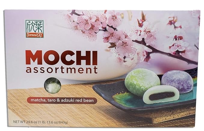 Formosa Japanese Mochi Assortment Pack with Matcha Green Tea, Taro ...