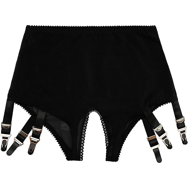 Red Garter Open Bottom Girdle With Firm Shaping White Garter