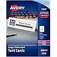 Avery White Laser & Ink Jet 3 1/2 x 11 Inch Tent Cards 50 Count (5309) : Amazon.ca: Office Products