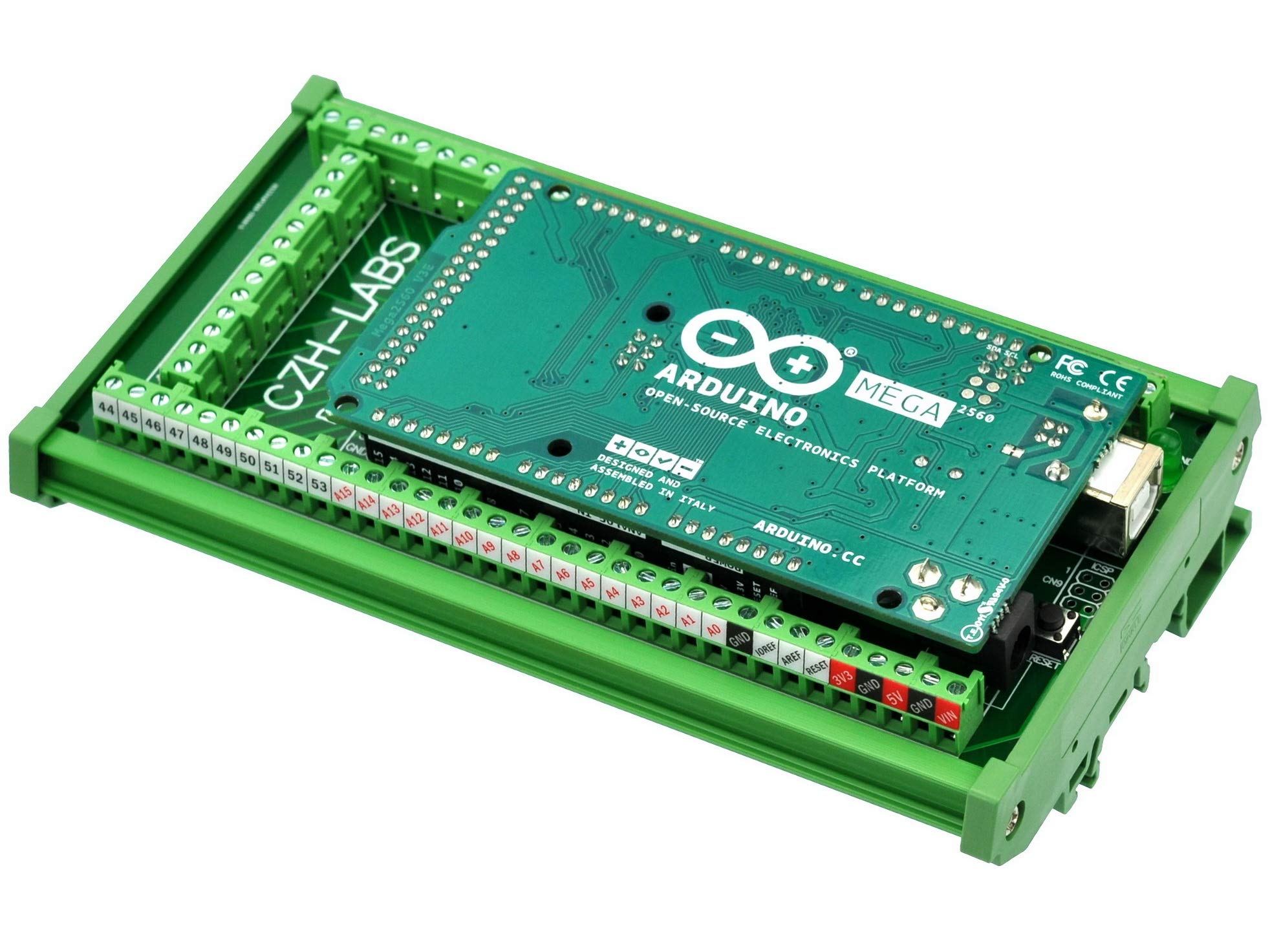 Mua Electronics-Salon DIN Rail Mount Screw Terminal Block Adapter ...