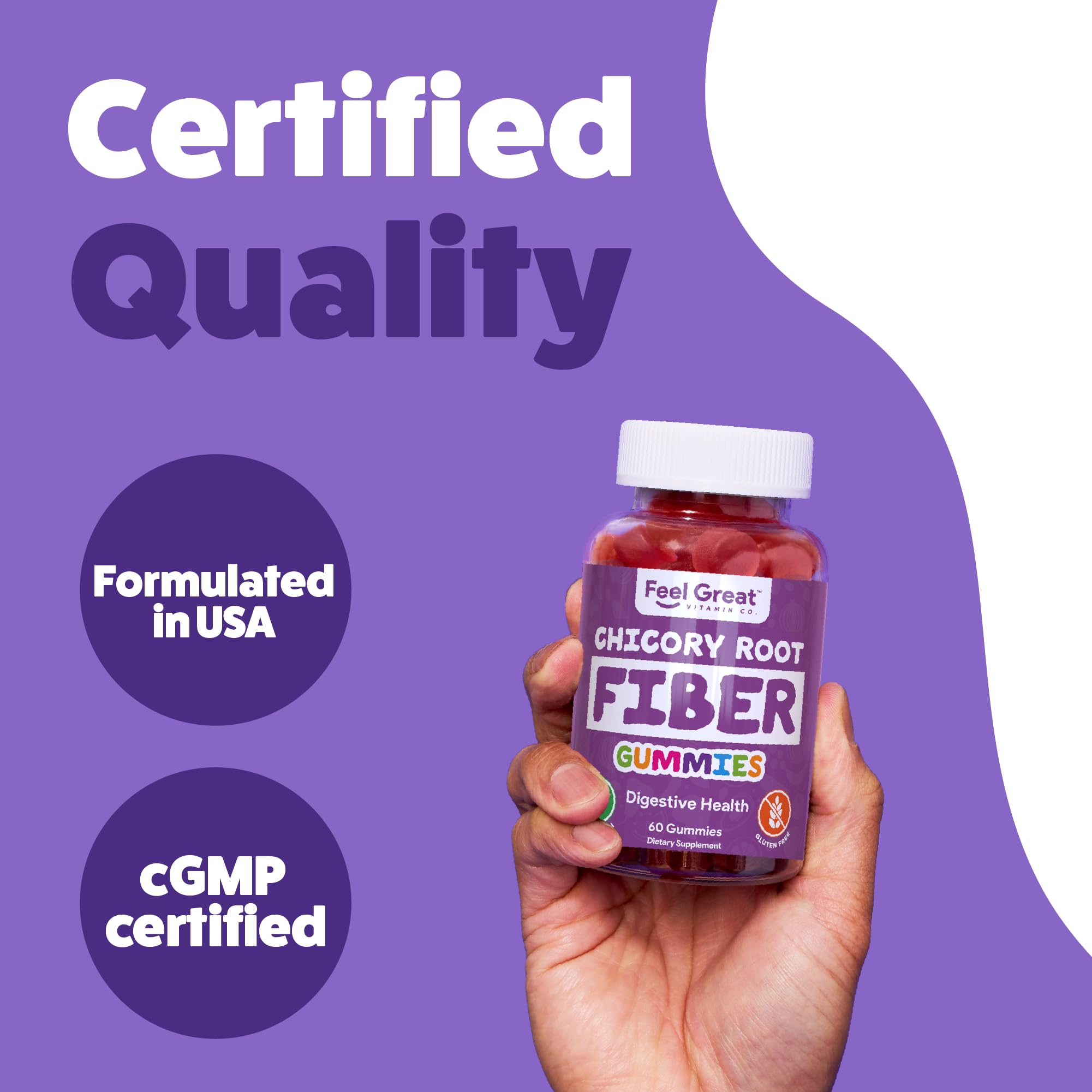 Mua Prebiotic Fiber Gummies by Feel Great Vitamin Co (60 Gummies ...