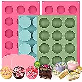 Amazon.com: HUAKENER Cake Puck Mold Set 2 Different Sizes, 3 Pack Cake ...