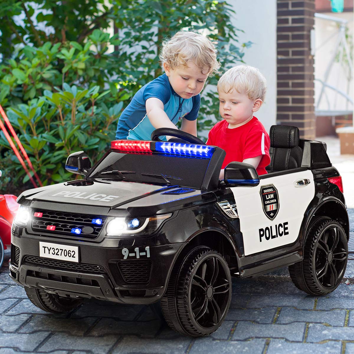 Mua Costzon Ride on Car, 12V Battery Powered Police SUV Vehicle w ...