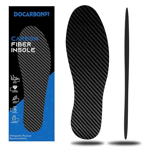 Carbon Fiber Insole 1 Piece, Rigid Carbon Fiber Shoe Insert for ...