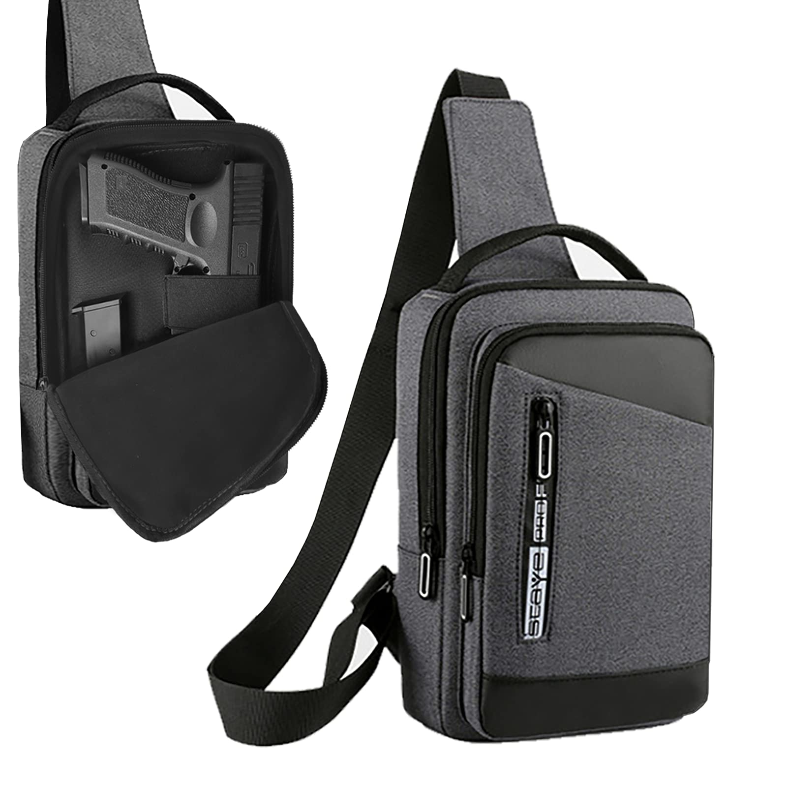 Soft Case, Pistol Crossbody Bag Chest Pack, Shooting Bags for Handguns ...