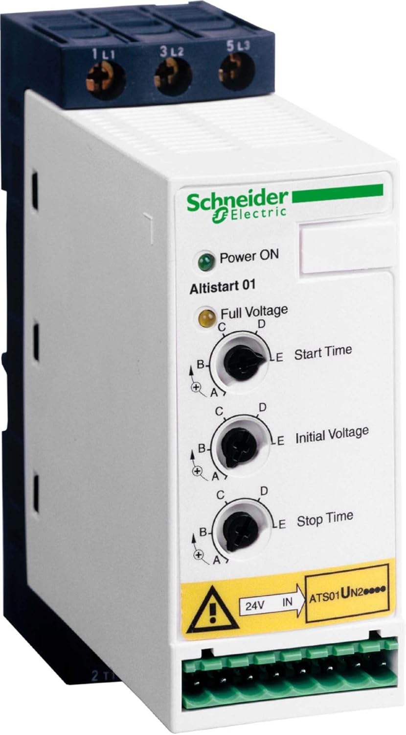 Schneider Electric ATS01N212RT Arrancador Suave ATS-01, 7,5 HP, 12 A ...