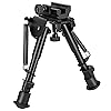 BOFOHO Swivel Rifle Bipod, 6-9 Inches Adjustable Tactical Bipod for ...