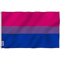 Amazon.com : Anley Fly Breeze 3x5 Foot Bi Pride Flag - Vivid Color and Fade proof - Canvas ...