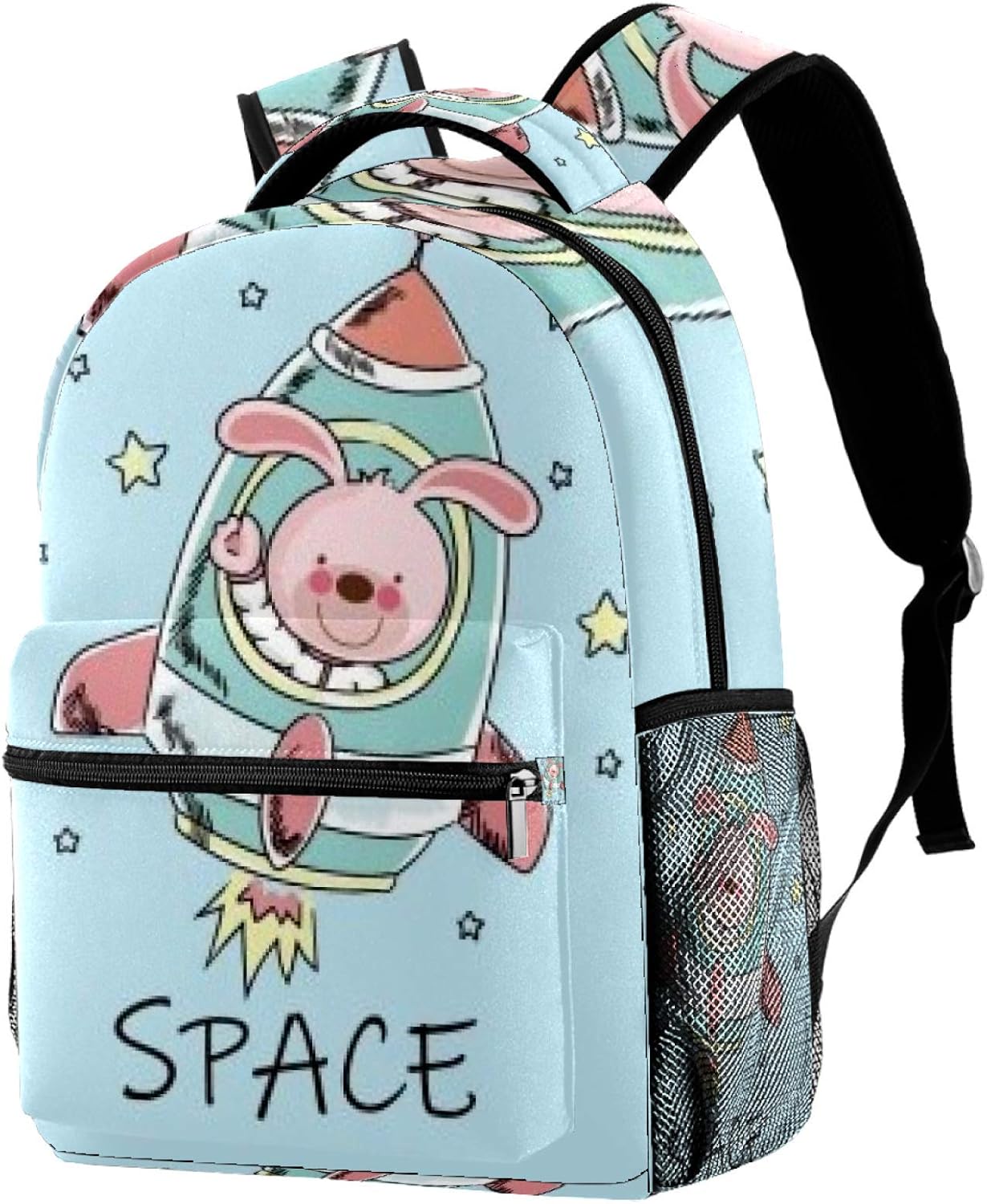 Mochila escolar de astronauta con diseño de conejo: Amazon.es: Equipaje