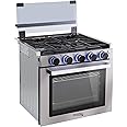 Amazon.com: RecPro RV Stove | Gas Range 21" Tall | Optional Vented ...