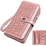 REETEE Ladies Leather Purse RFID Blocking Women's Wallet Multiple ...