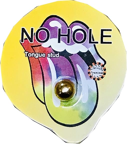 TheMaddHatter Fake/Faux Tongue Ring Suction Cup Hypoallergenic (1 Piece ...