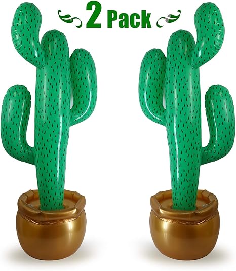Amazon.com: GiftExpress 2 Pack Inflatable 36" Cactus Prop Décor for ...