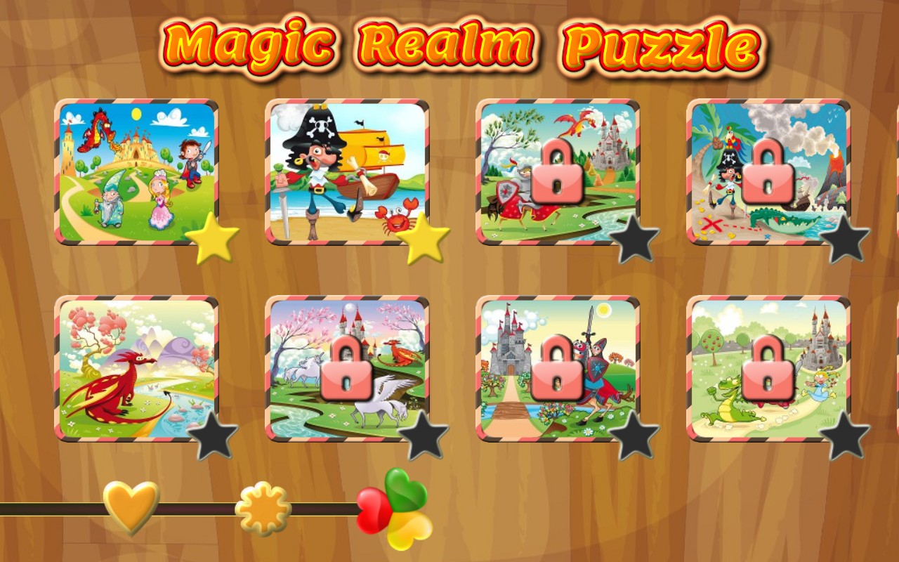 Magic Realm Puzzles: Princess, Prince & Knight, Dragon & Pirate ...
