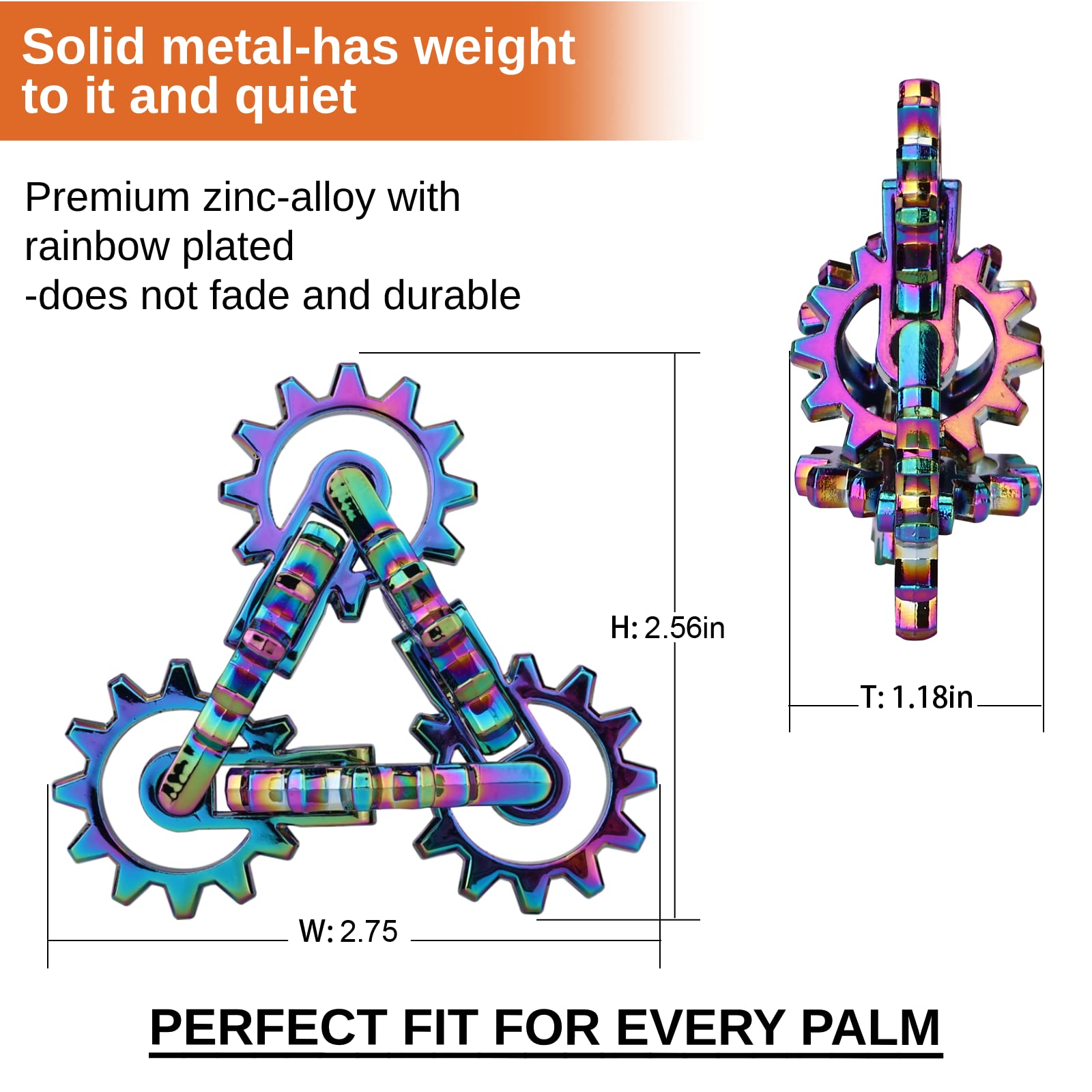 Mua Metal Fidget Toys - Quiet Infinity Gear Fidget Toy - Unique ...
