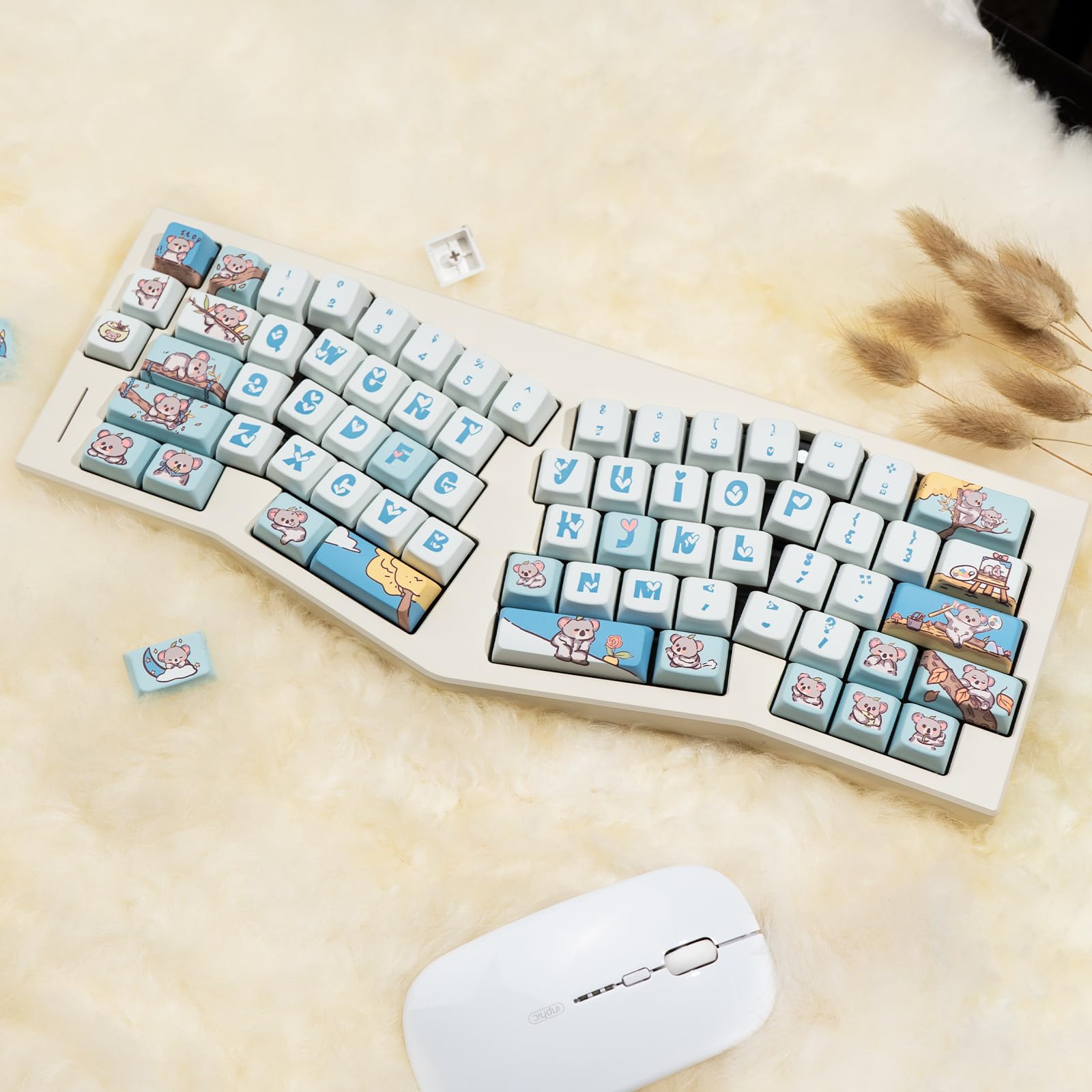 Mua JOLINTAL 74 Keys PBT Keycaps Set Comet MDA Profile Dye Sublimation ...