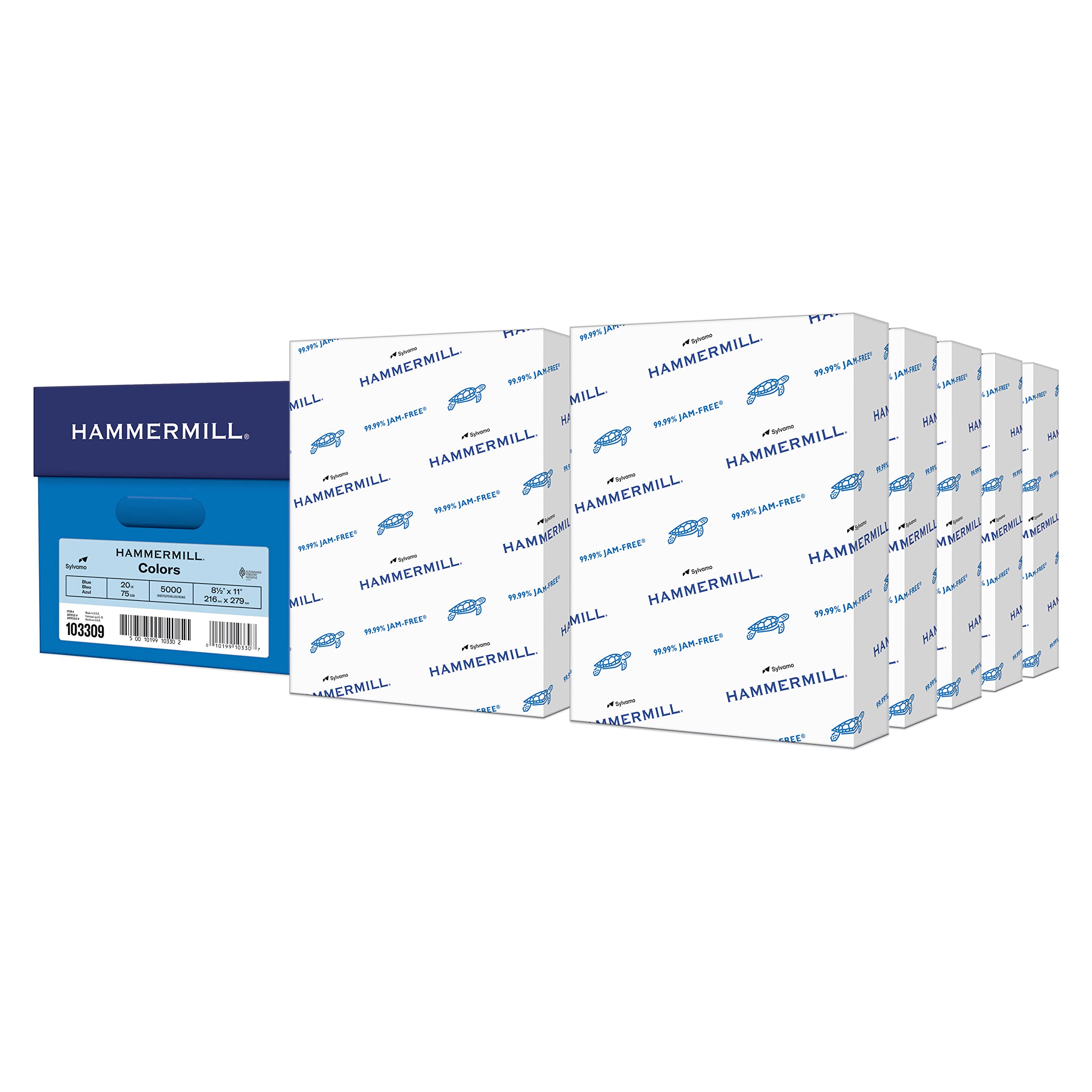 Hammermill Colored Paper, 20 lb Yellow Printer Paper, 8.5 x 11-10 Ream ...