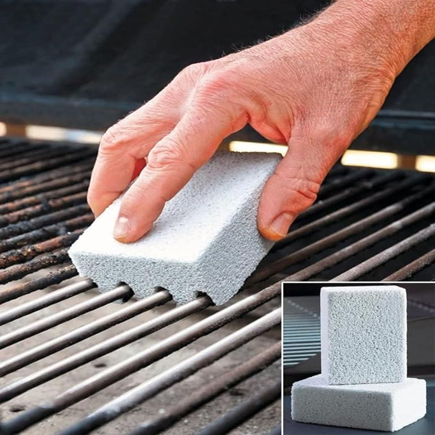 VUFVOID Grill Griddle Cleaning Blocks, 2 Pack, Removes Stains on BBQ ...