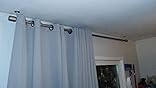 Amazon.com: Amazon Basics 1-Inch Wall Curtain Rod with Cap Finials - 72 ...