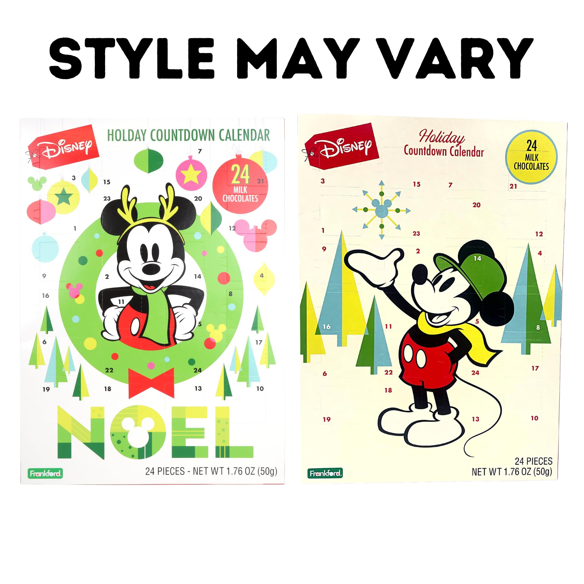 Mickey Mouse And Disney Princess Advent Calendar Christmas 2023 ...