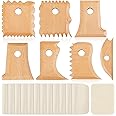 Amazon.com: Amylove 27 Pcs Pottery Trimming Tools Set Pottery Ribs Ceramics Tools Foot Shaper ...