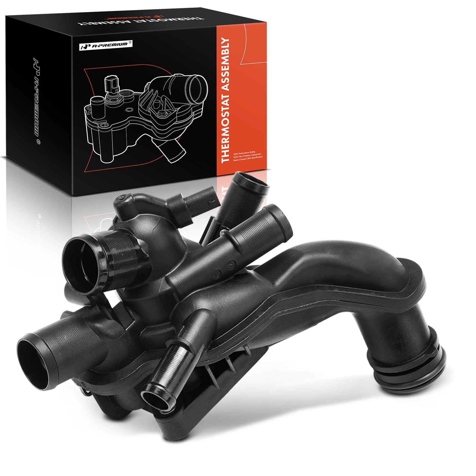 A-Premium Engine Coolant Thermostat Housing Assembly Compatible with ...