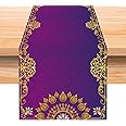 Amazon.com: Linen Diwali Table Runner 72 Inches Long Diwali Table Cloth ...