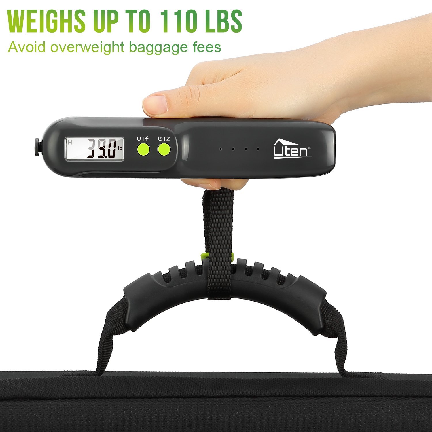 50KG Digital Travel Portable Handheld Weighing Luggage Scales Phone USB ...