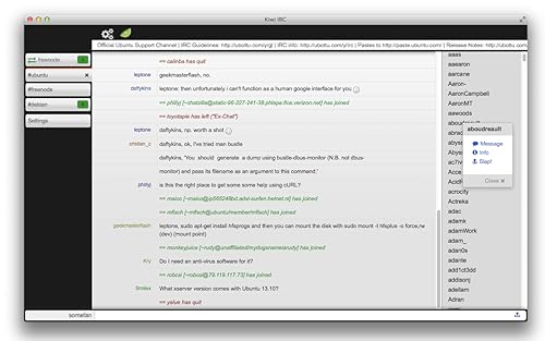 Kiwi irc - solarpassa