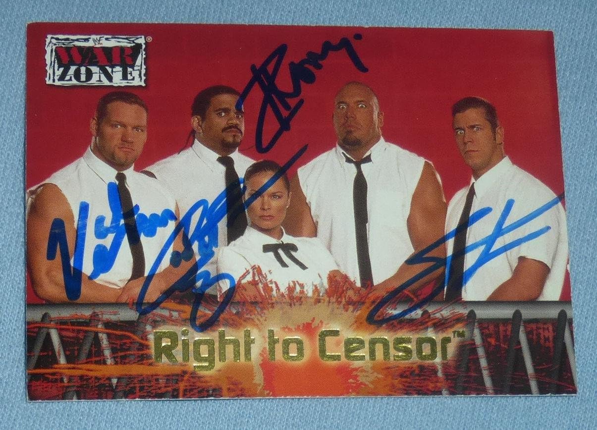 The Godfather Val Venis Stevie Richards Ivory RTC Signed 2001 Fleer WWE ...