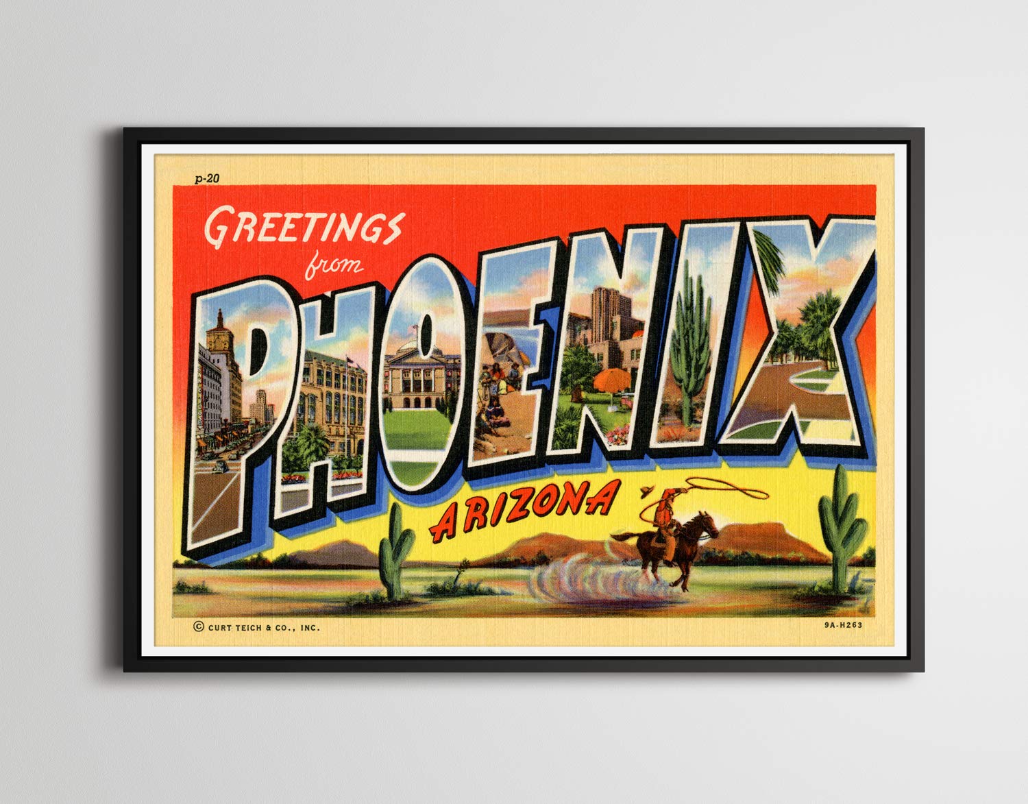 Amazon.com: Vintage PHOENIX Large Letter Postcard POSTER! (up to 24" x ...