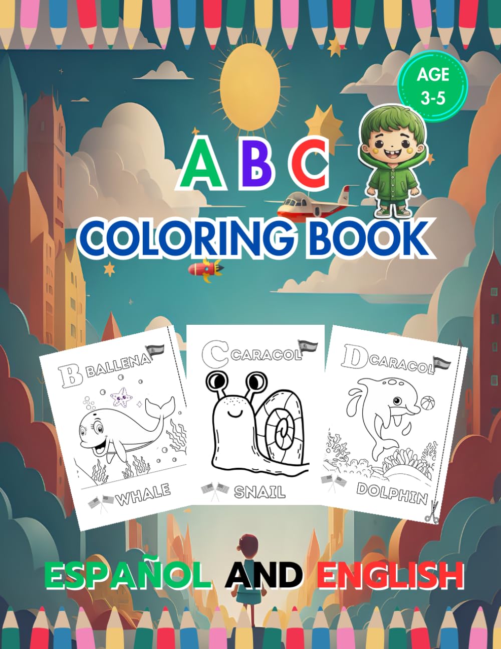 Mua Spanish and English ABC coloring book for kids Age 3-5: EspaÃ±ol ...
