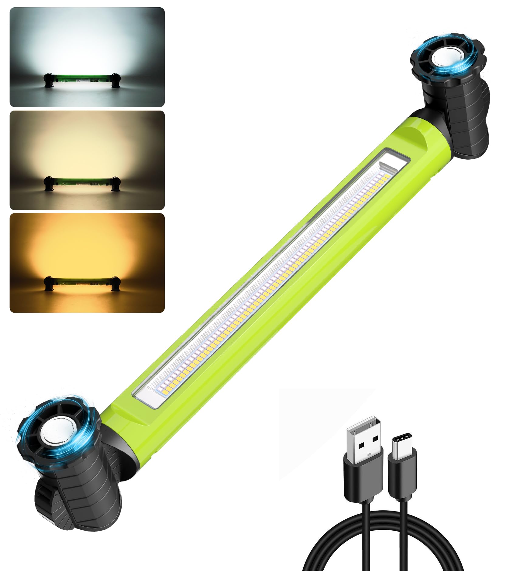 CRODIAL Work Light Rechargeable 5200mAh Led Lights Magnetic Light Bar ...