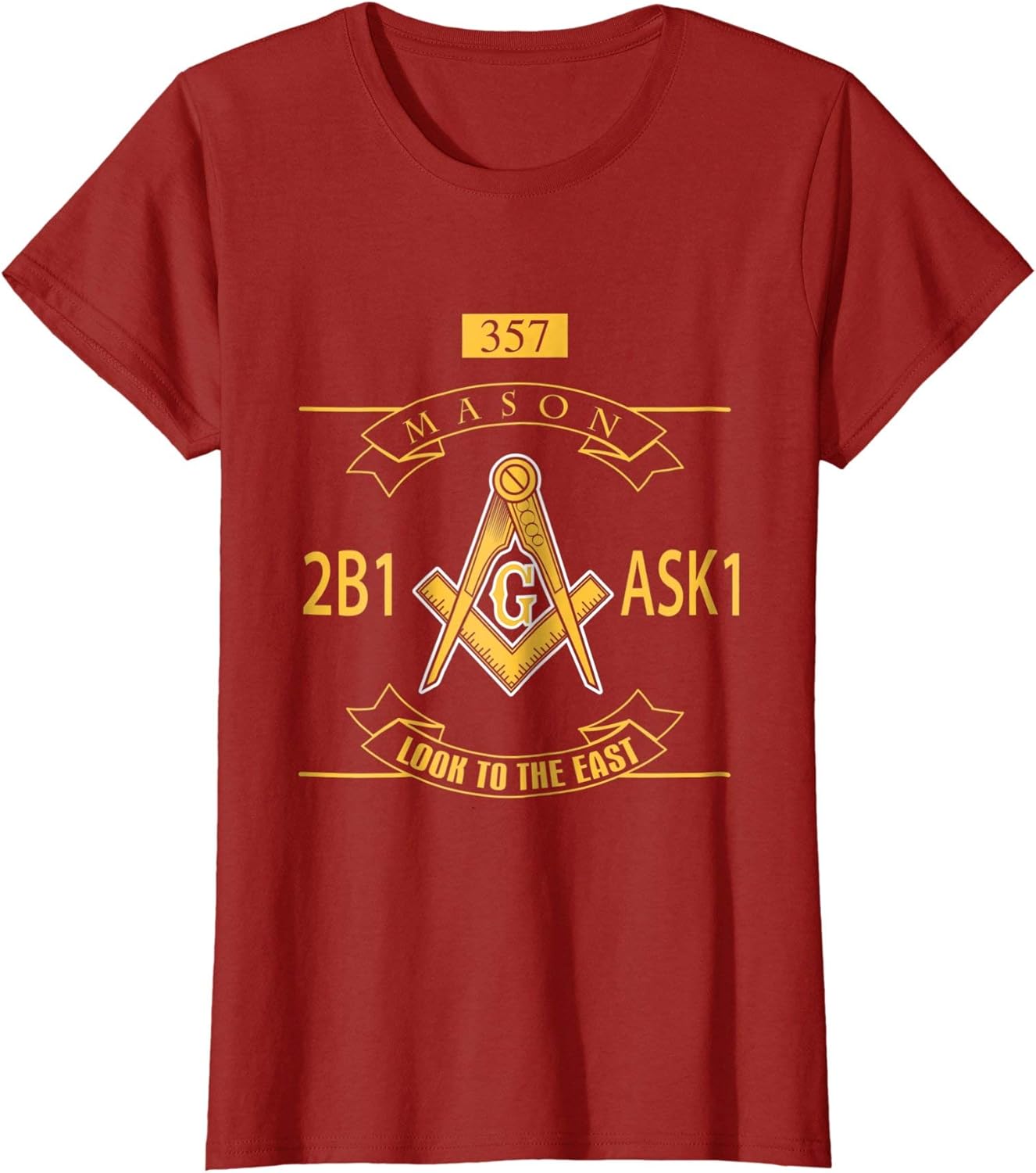 Amazon.com: The Masonic Store: Freemason - 357 2B1ASK1 T-Shirt Gift ...
