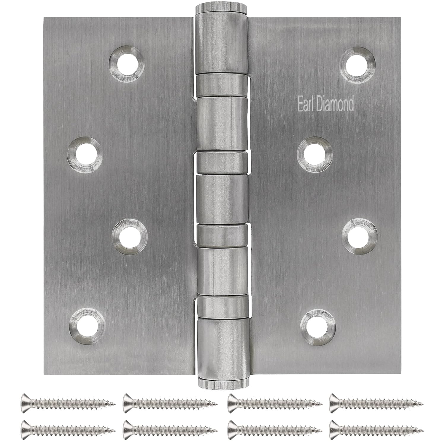Earl Diamond 304 Stainless Steel 4" Door Hinges, Heavy Duty Ball ...