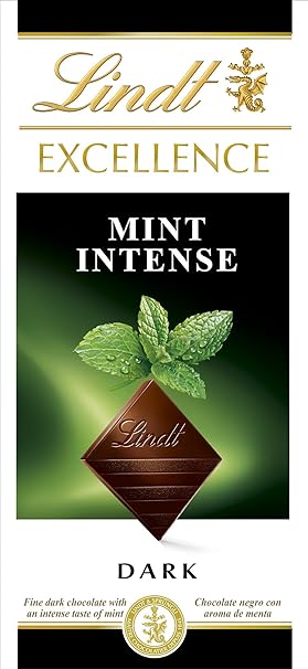 Amazon.com : Lindt - Excellence - Mint Intense - 100g (Pack of 5 ...
