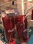 Amazon.com: Coca Cola Logo Ruby Red Plastic Tumblers Set of 4 - 16oz ...