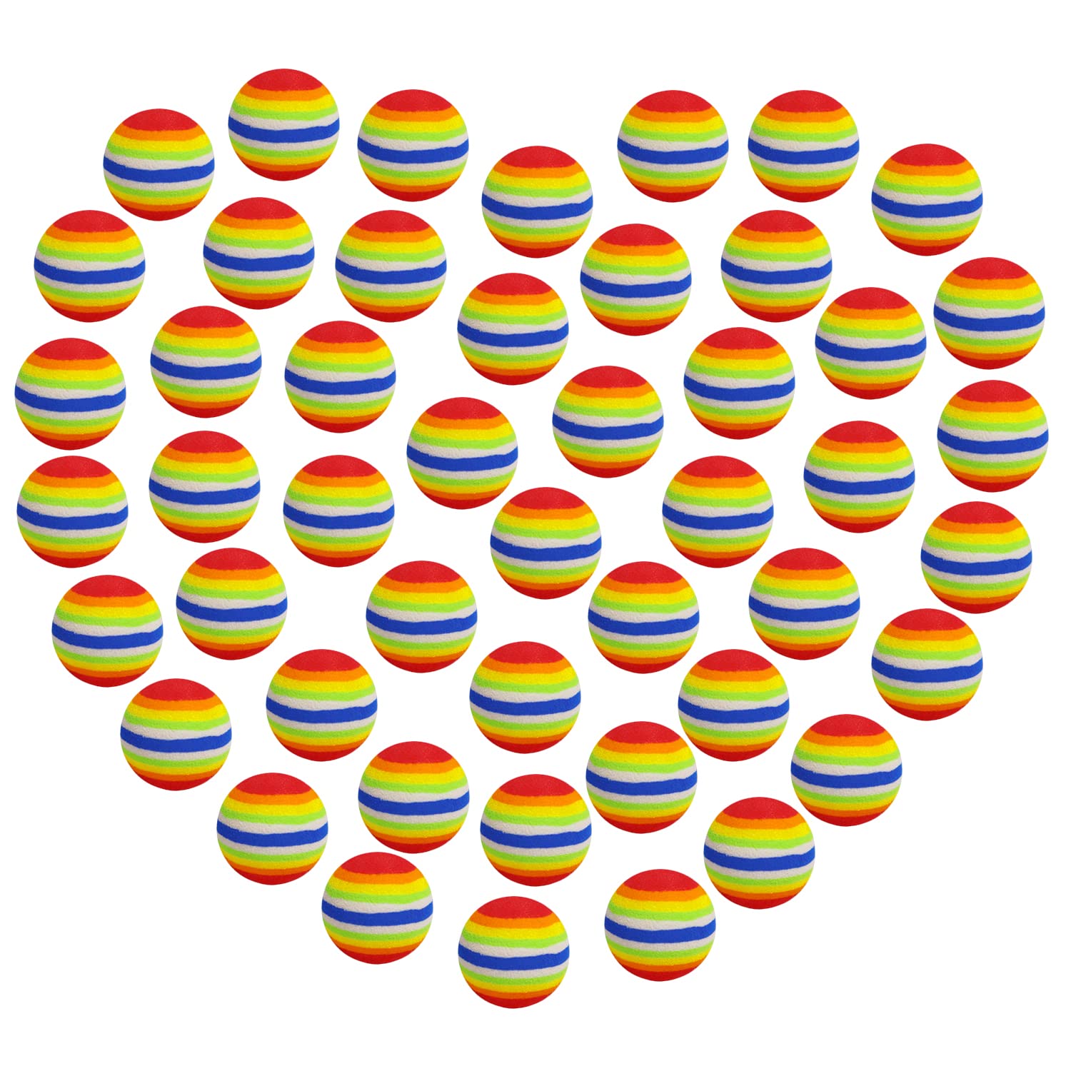 Mua 48 Pieces Popper Refill Balls, Rainbow Refill Bullet Balls, 1.1 ...