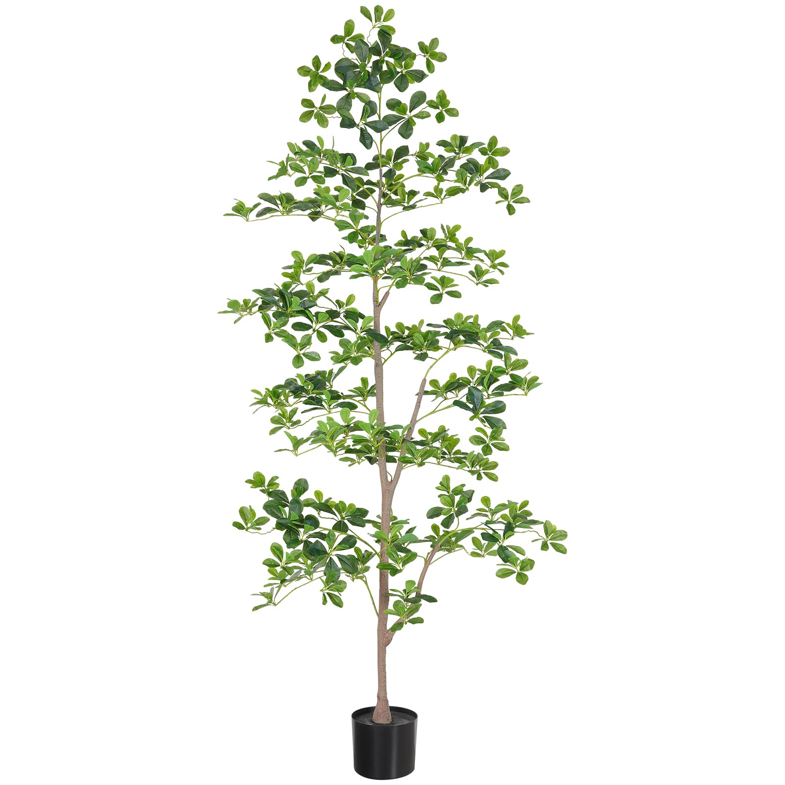 Hobyhoon 7ft Artificial Black Olive Tree, Faux Plants Indoor, Fake ...