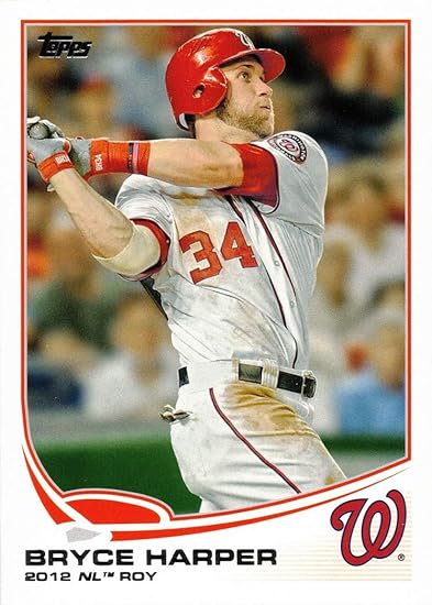 Amazon.com: 2013 Topps #369 Bryce Harper Baseball Card - Wins 2012 ...