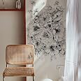 Amazon.com: Runtoo Large Black and White Flower Wall Art Decals Boho ...