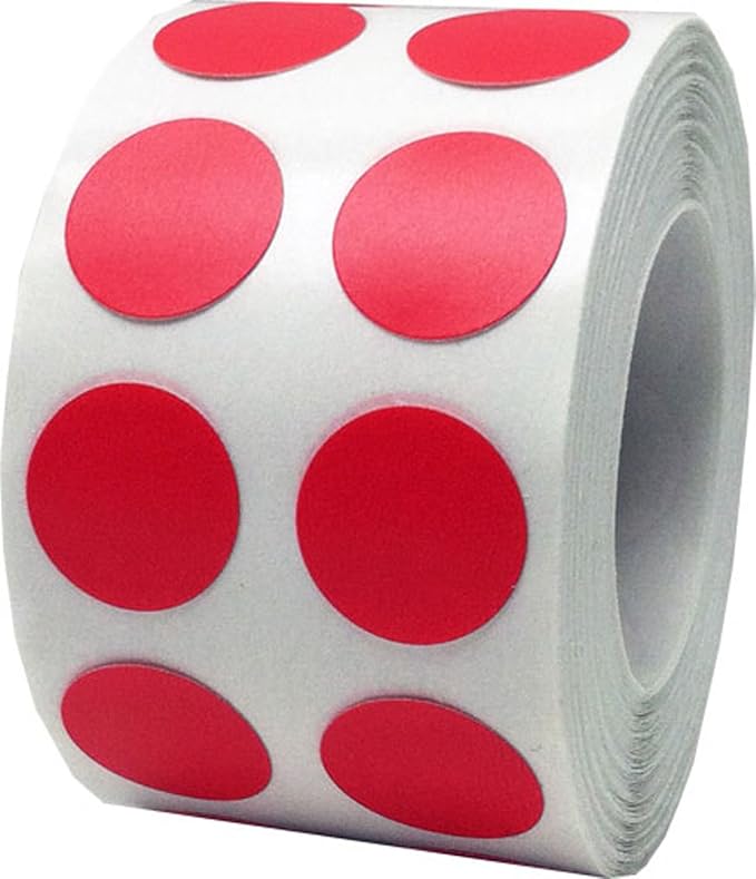 Red Circle Stickers 13 Mm 1 2 Inch Dot Labels 1000 Pack Amazon co uk Red Circle Stickers 13 Mm 1 2 Inch Dot Labels 1000 Pack Amazon co uk