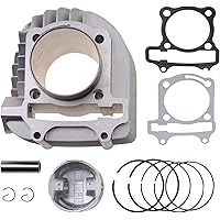 Amazon.com: WOOSTAR 62.5mm Big Bore Complete Cylinder Head with Piston ...