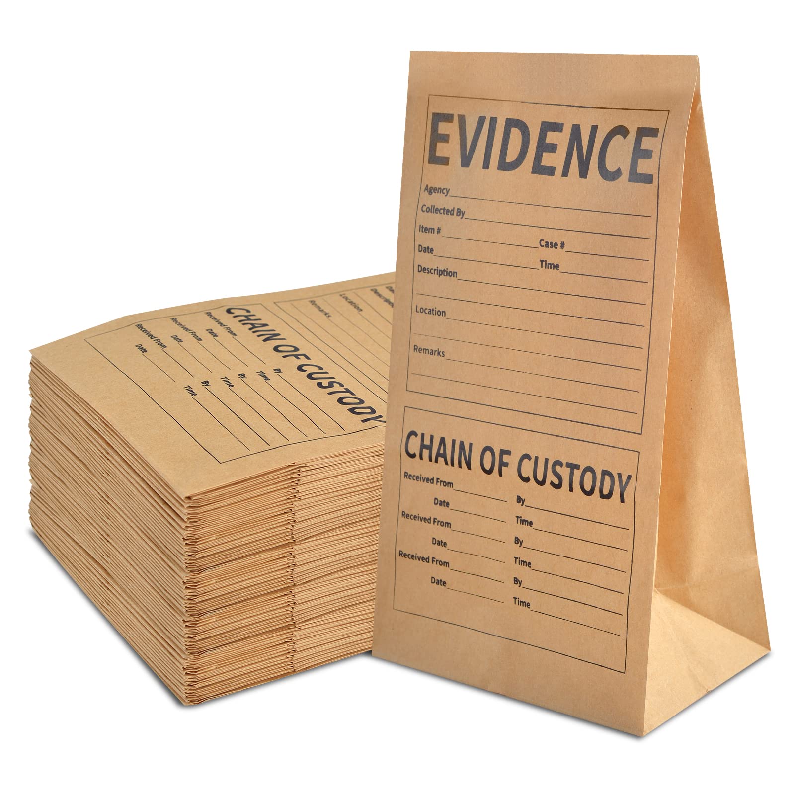 Mua 25 Pack Paper Evidence Bags 9.45 * 5 * 3 inch Crime Scene Paper ...