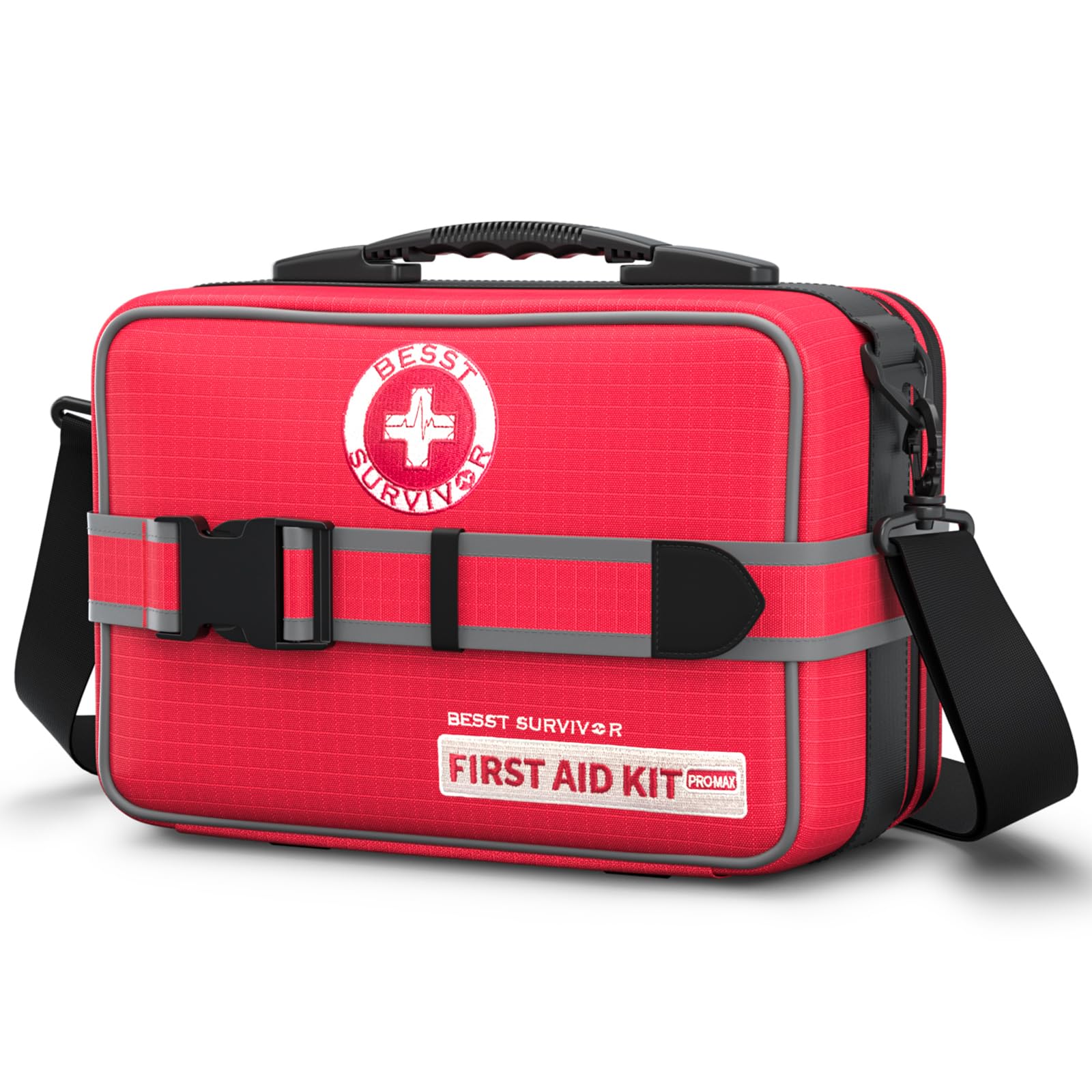Upgrade Comprehensive Premium First Aid Kit, Labeled Compartments ...