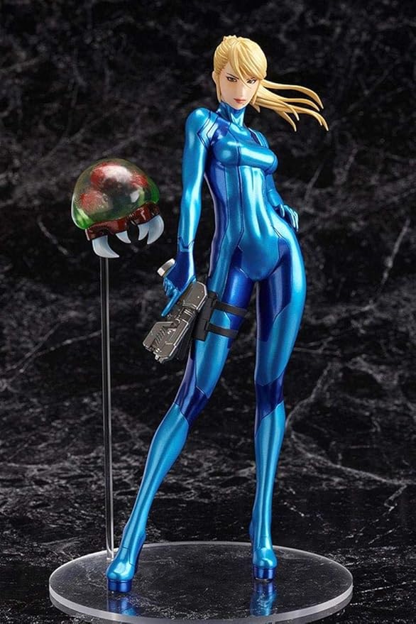 Figma Super Metroid statue PVC 1/8 Samus Aran Zero Suit: Amazon.co.uk ...