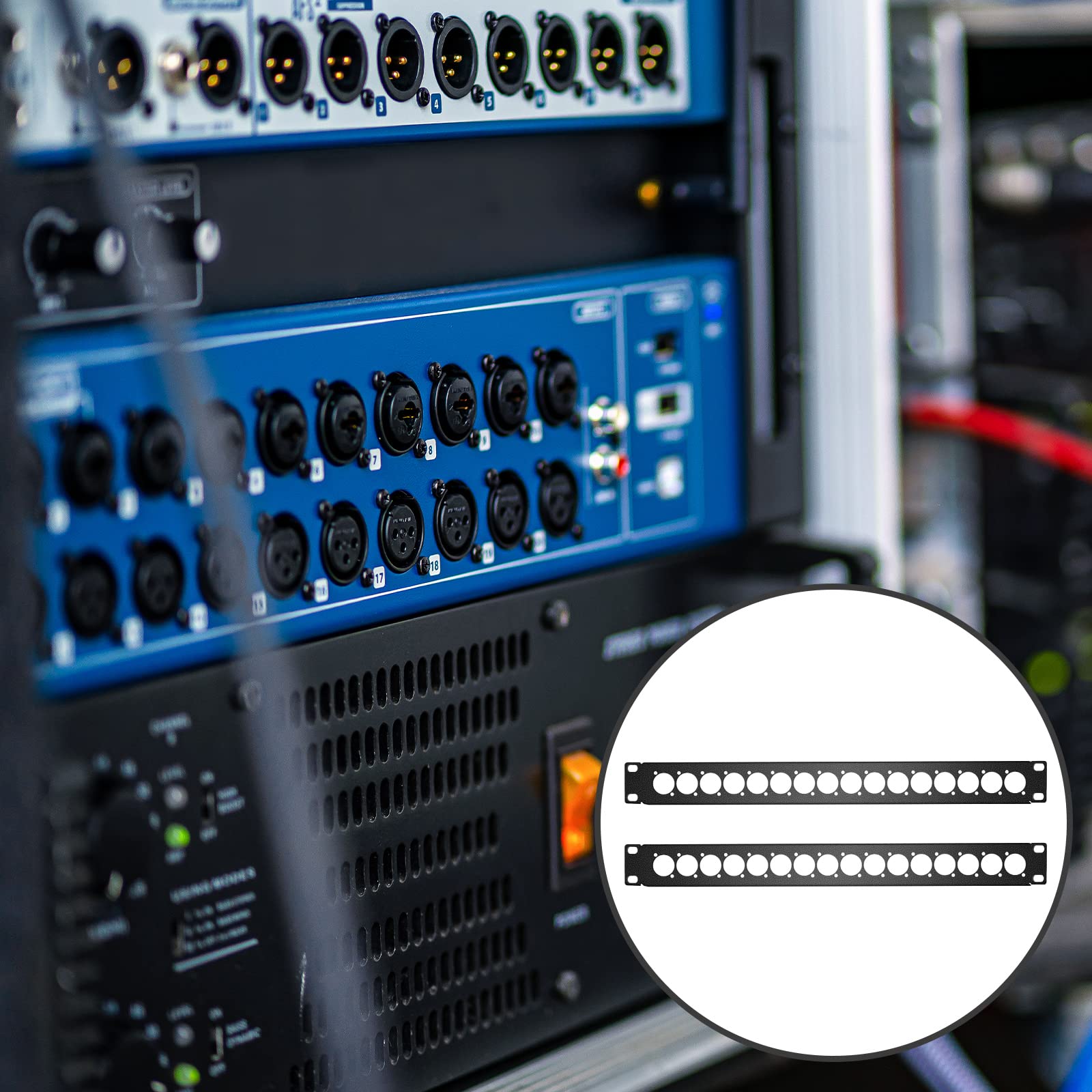 Mua 4 Pcs 1U Rack Panel XLR HDMI Audio Rack Mount Panel Connectors with ...