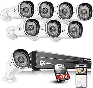Amazon.com : XVIM Wired Security Camera System - 8CH 1080P Home ...