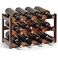 Amazon.com: IWNTWY Wine Rack, 12 Bottles 3-Tier Free Standing Wine Racks, Wine Rack Countertop ...