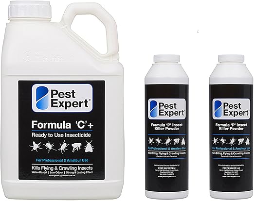 Pest Expert Formula 'C' Carpet Beetle Killer Spray 5ltr and Formula 'P ...